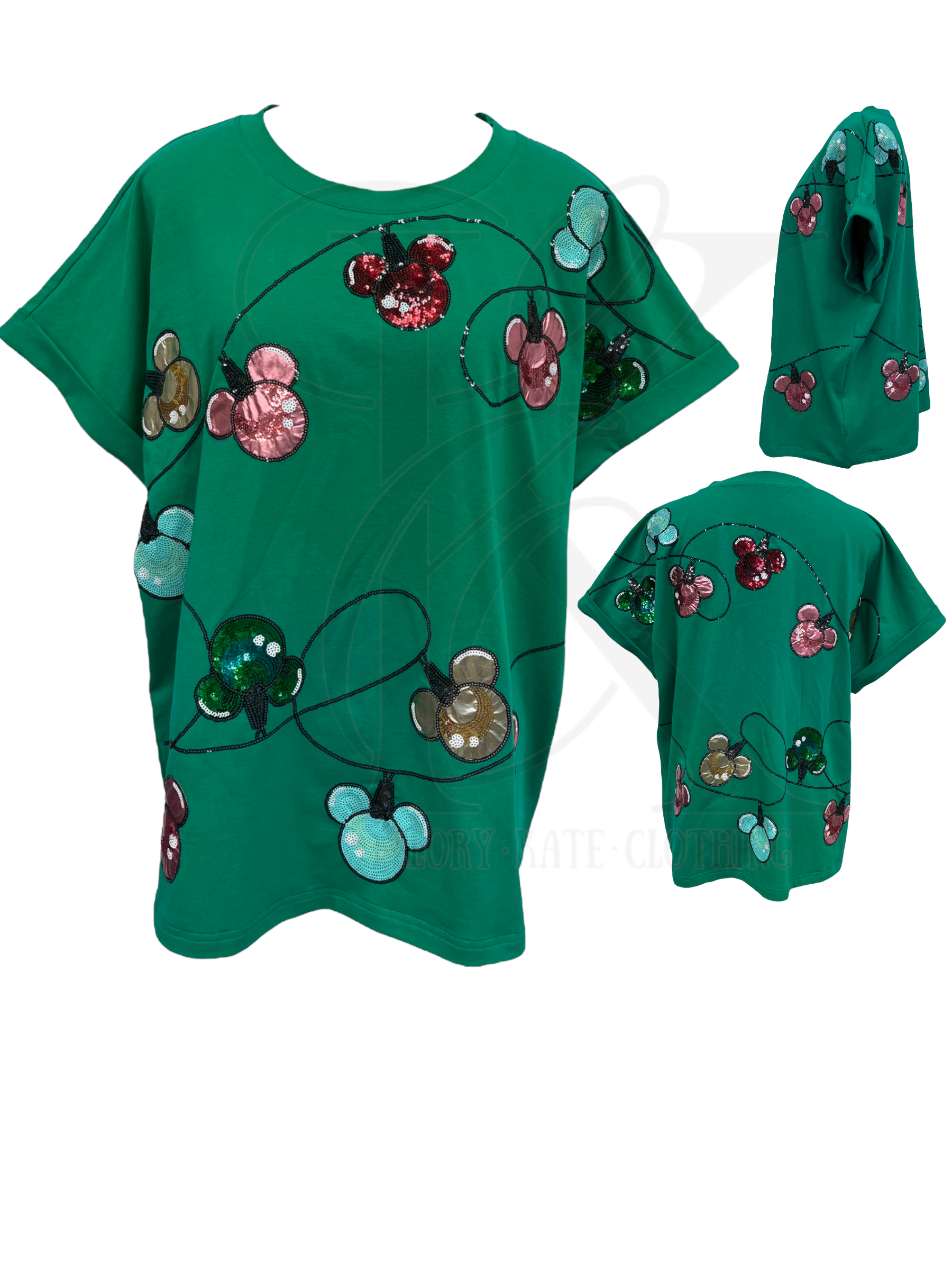 RTS - Mouse Lights Sequins - Tee - Adult – Ellory Kate Clothing & The ...