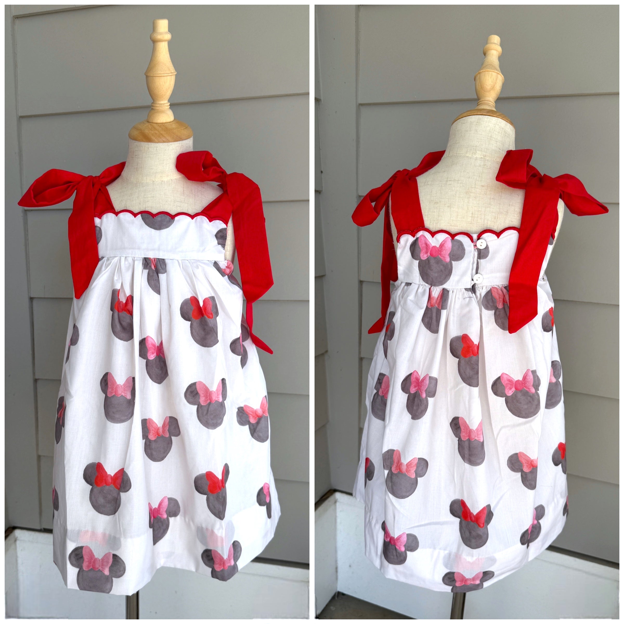 RTS - Maybank Tie Dress - Watercolor Girl Mouse – Ellory Kate Clothing ...